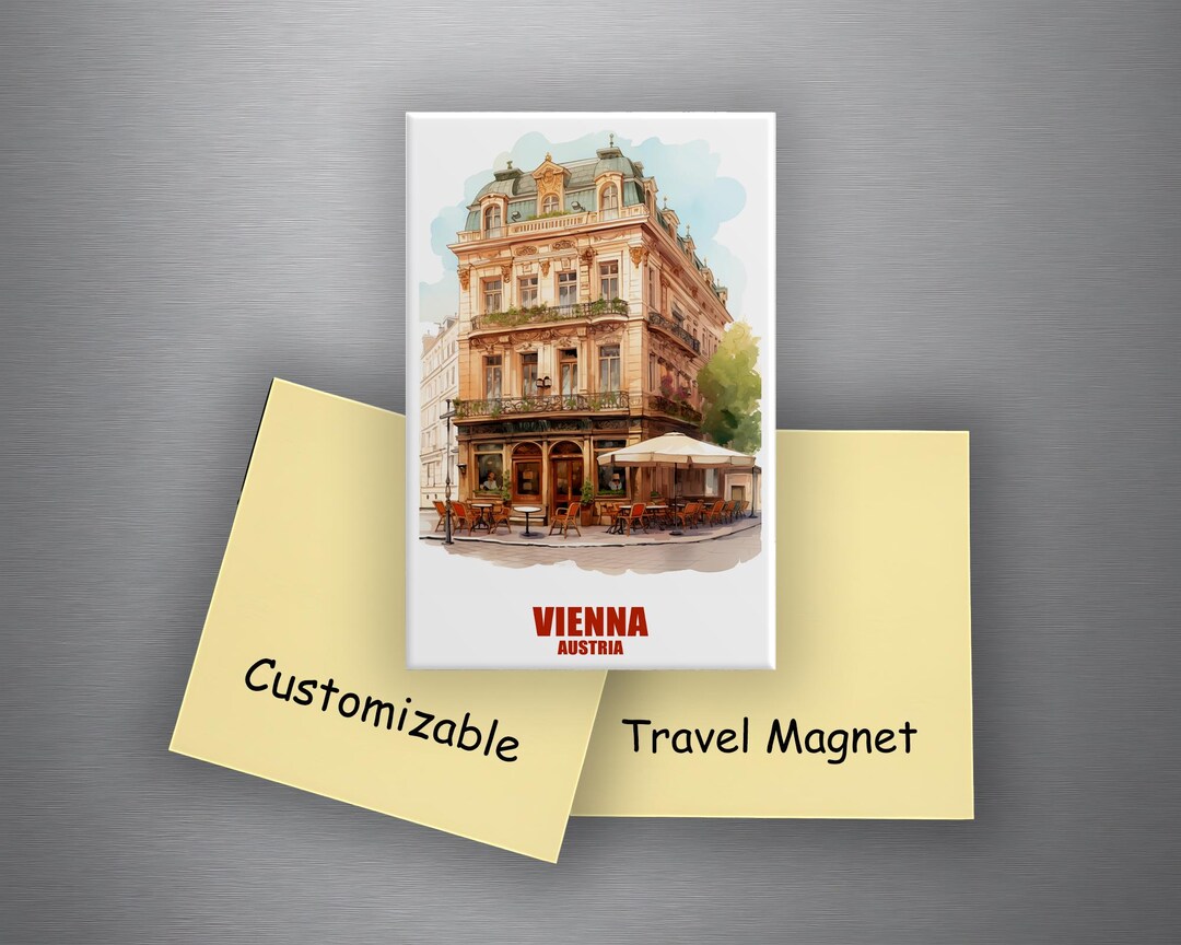 Vienna Fridge Magnet Personalized 78 X 53 Mm Vienna City Magnet ...
