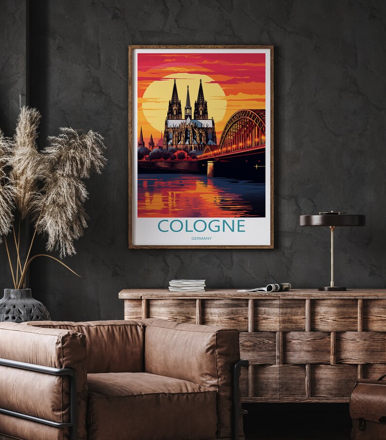 Cologne Poster Mural Wall Decoration Cologne Travel Poster Print ...