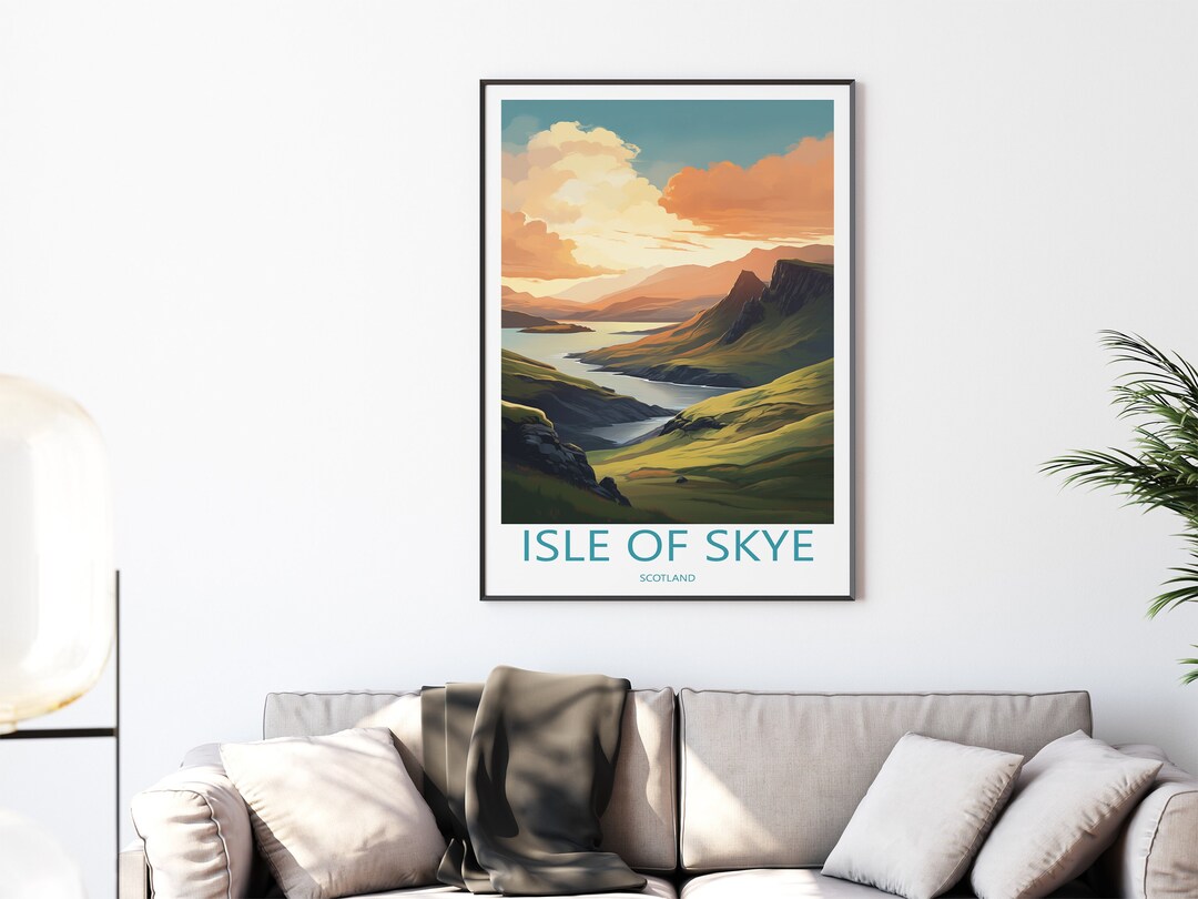 Isle of Skye Poster Mural Wall Decoration Isle of Skye Travel Poster ...