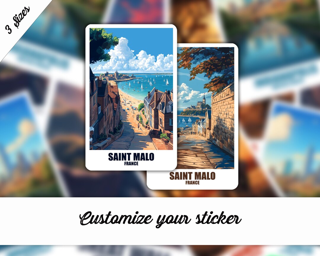 Personalized Saint Malo Sticker France Personalized Saint Malo Sticker ...