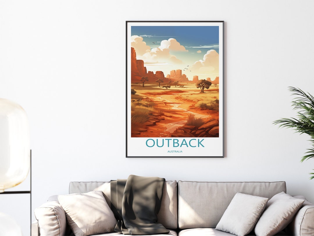 Outback Australia Poster Mural Wall Decoration Australia Travel Poster ...