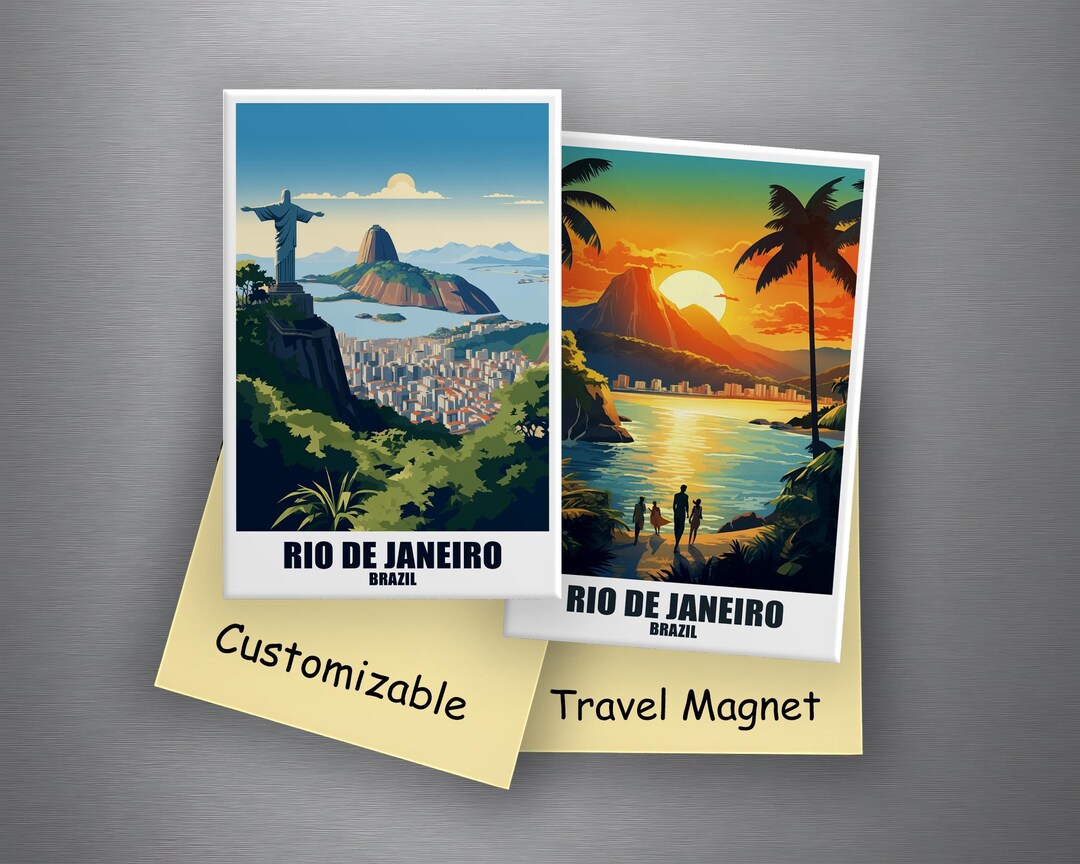 Personalized Rio De Janeiro Fridge Magnet 78 X 53 Mm City Magnets ...