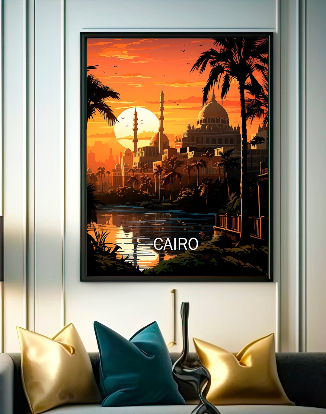 Cairo Painting, Cairo Print, Cairo City Print, Cairo Art, Wall Art Cairo Sketch, Cairo Gift ...