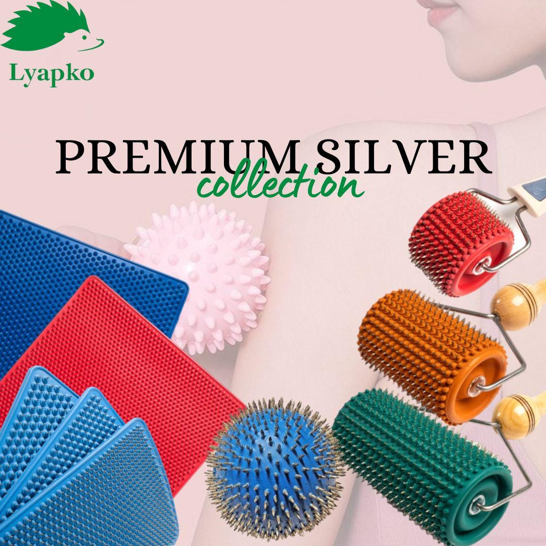 Lyapko the Premium Silver Collections Massagers Wide Facial Roller Ball ...