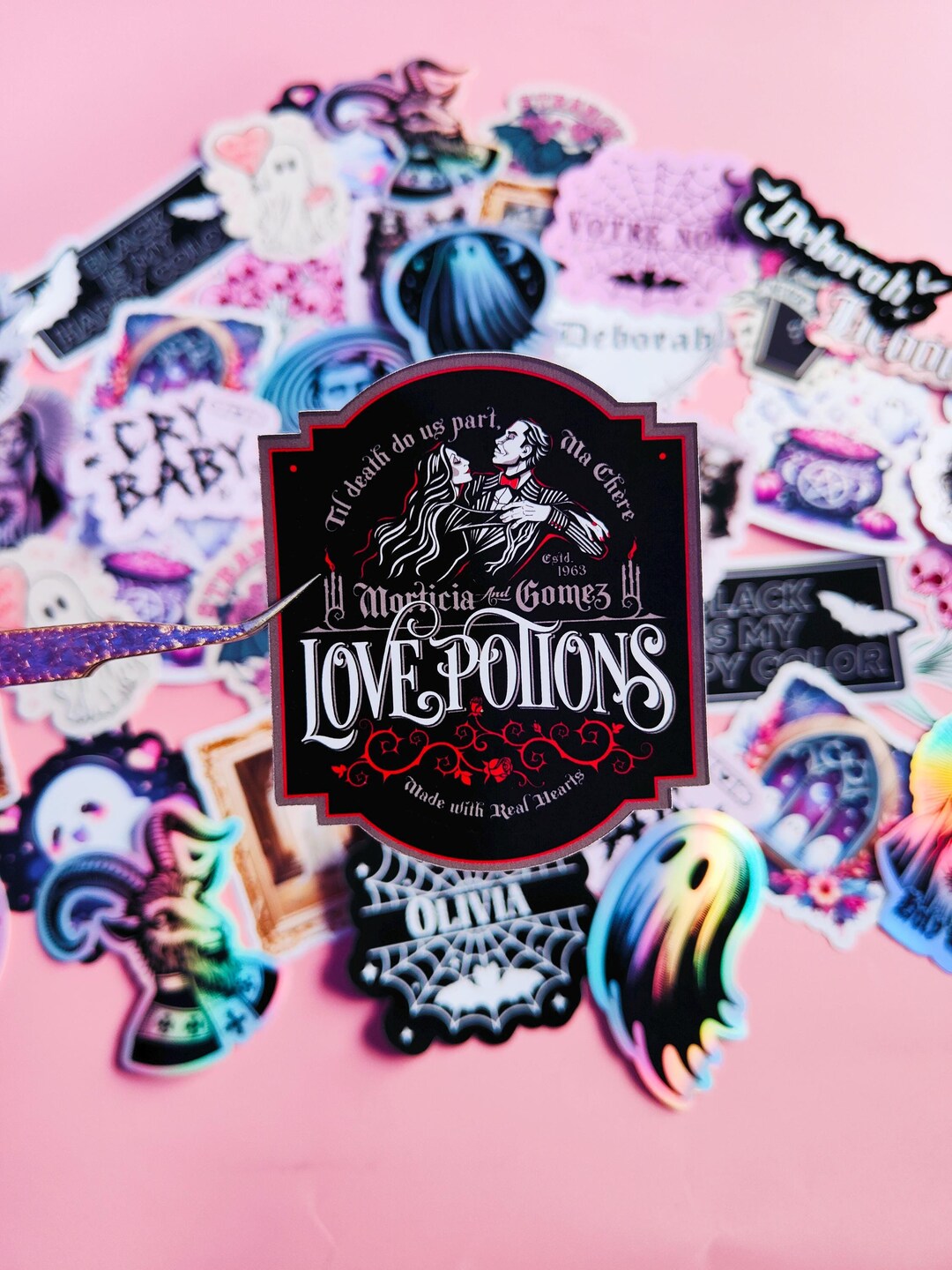Stickers "love Potions" Laptop Stickers, Morticia, Goth Home, Gothic ...