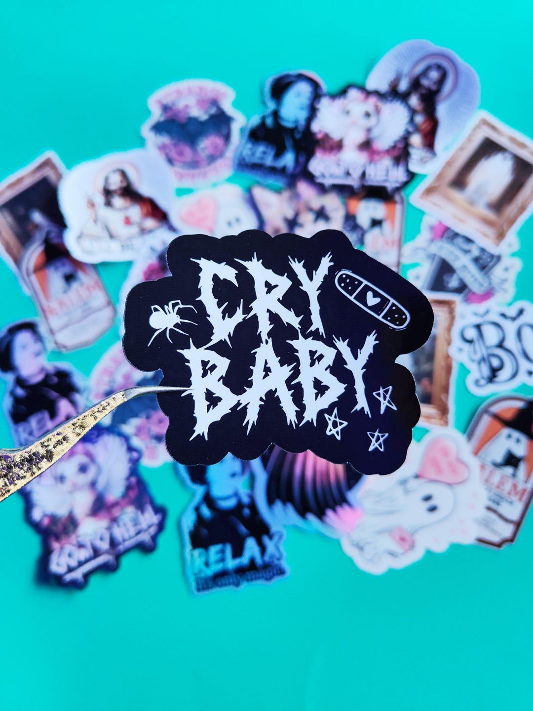 Stickers "cry Baby" Girly Decal, Funny Gift, Bullet Journal, Planner ...