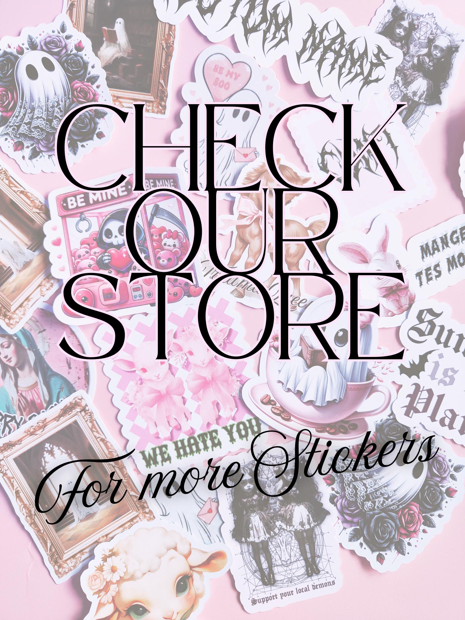 Stickers latex Anime Girl Laptop Stickers, Dark Aesthetic,waifu,demon ...