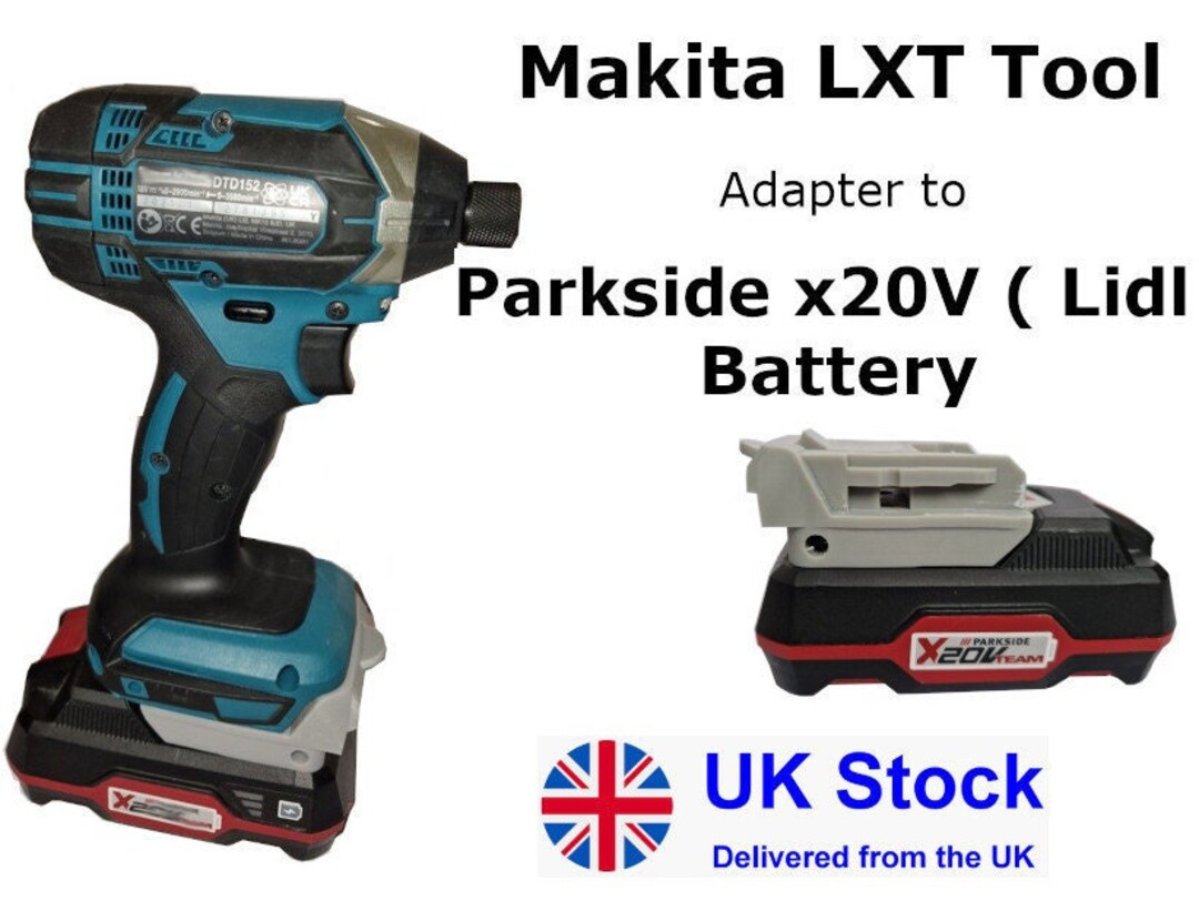 Parkside X20v Lidl Battery to Makita 18v LTX Tool Adapter - Etsy