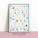 English Alphabet Poster to Print for Children. Hand-painted - Etsy