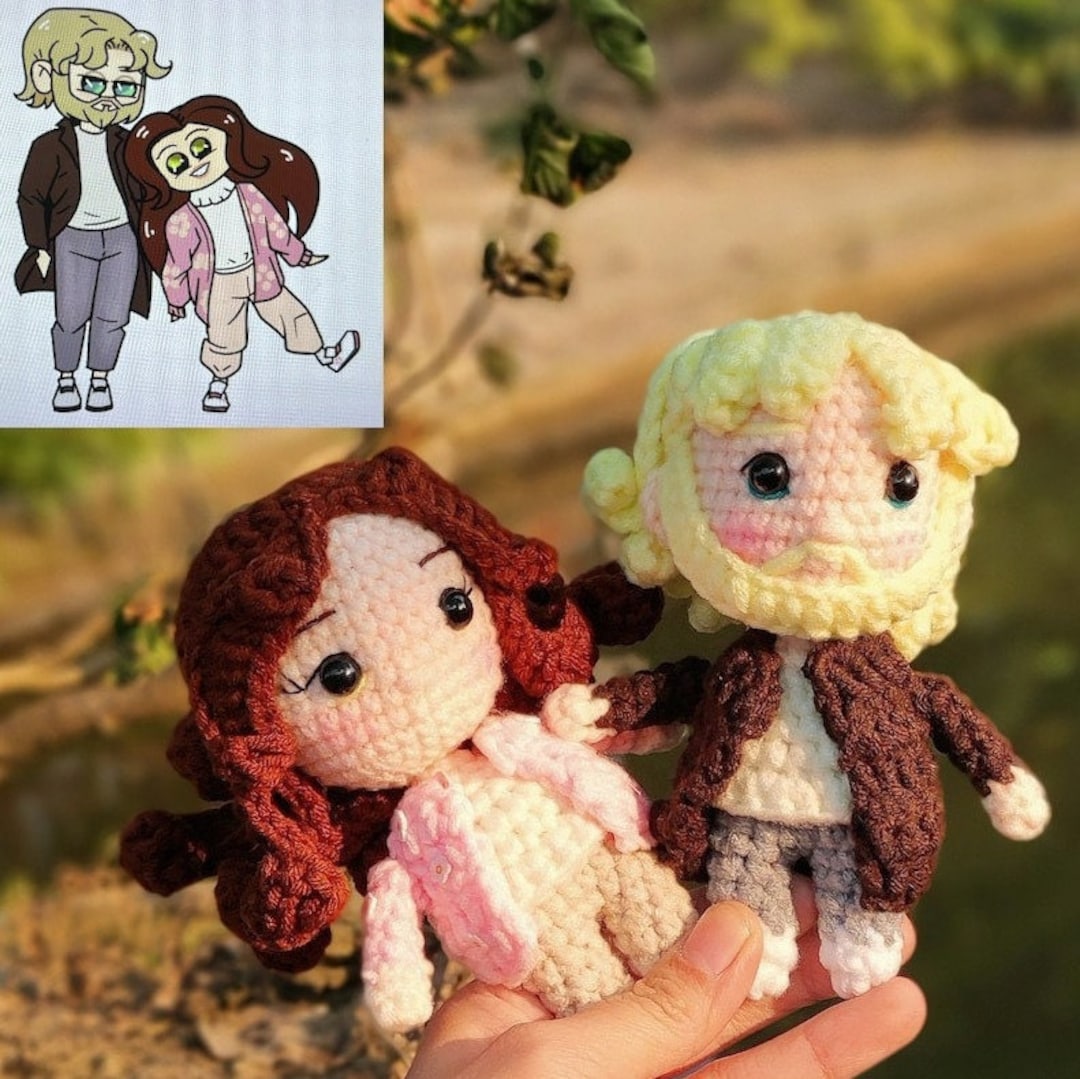 Custom Crochet Doll From Drawing, Plush Doll Commission, Custom ...