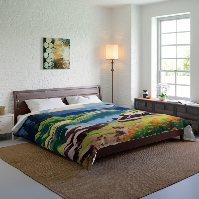 River Forest Landscape Comforter, Rafter Fisher Duvet, Arborist ...