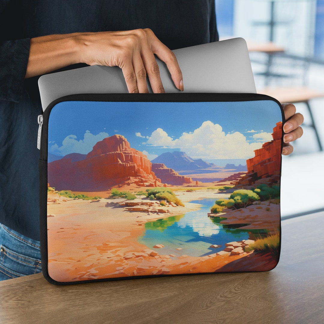 Rocky Canyon Landscape Laptop Sleeve, Wilderness Laptop Cover ...