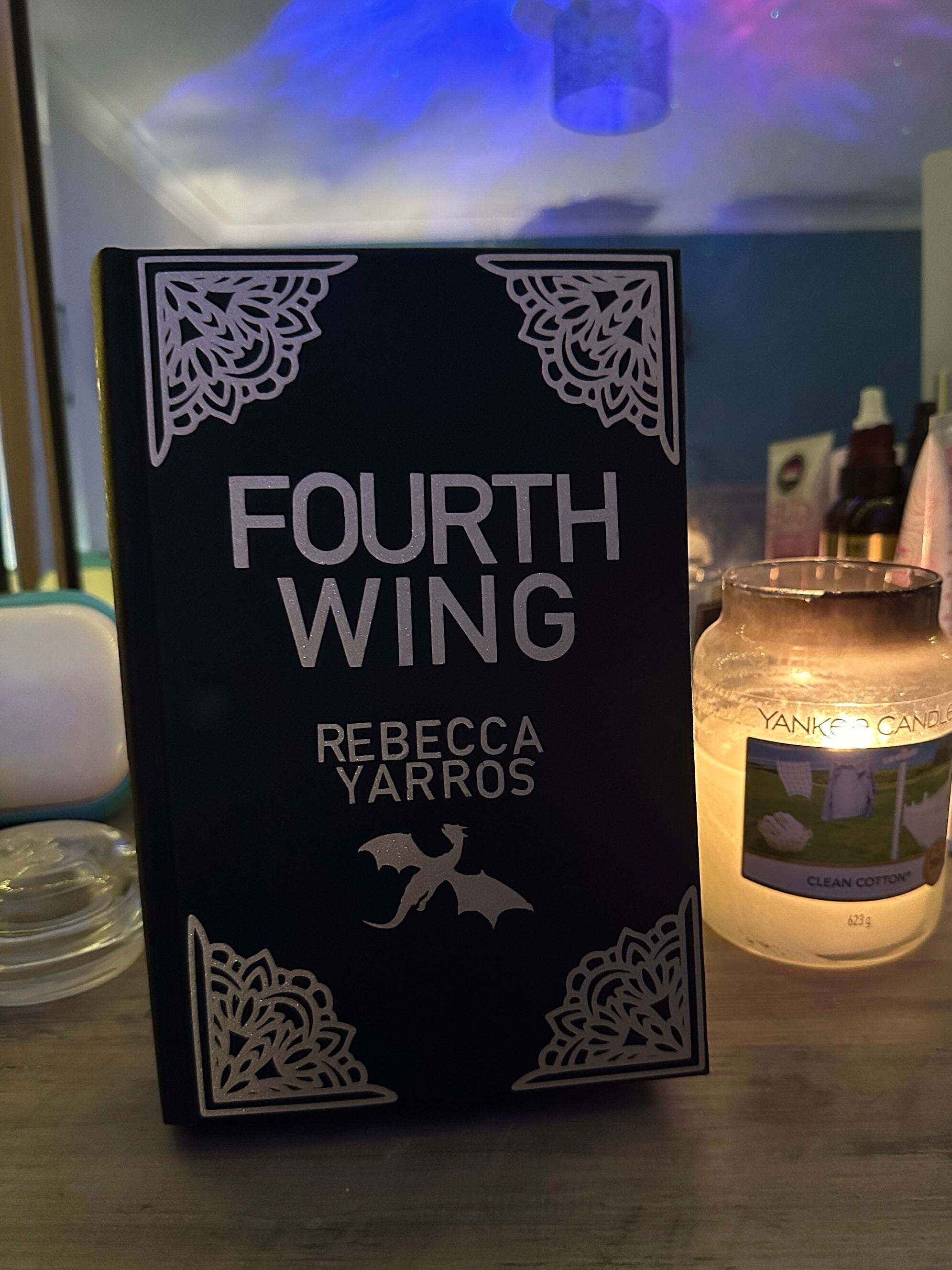 Fourth Wing / Rebecca Yarros / Custom Shimmer Hardback Book - Etsy