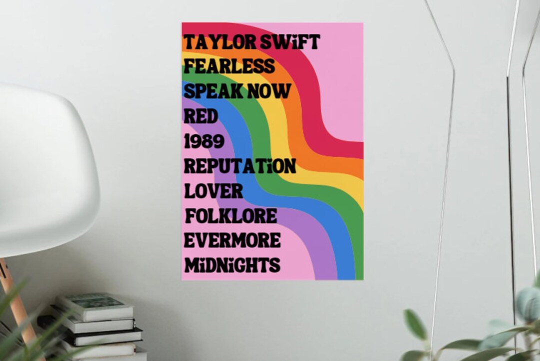 TAYLOR SWIFT ALBUM Title Poster - Etsy
