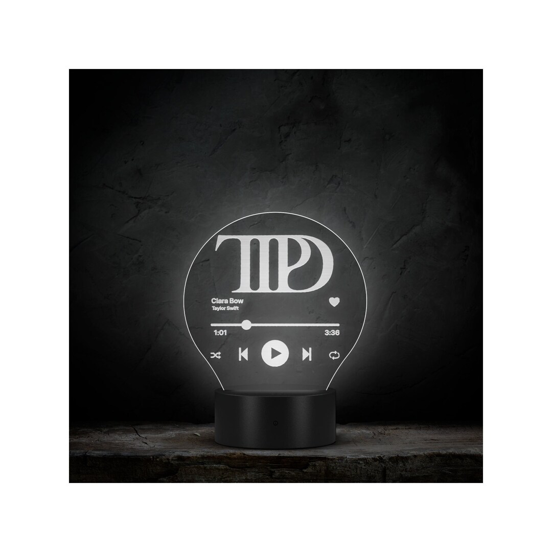 Taylor Swift TTPD Clara Bow, Personalized Taylor Swift Night Light ...
