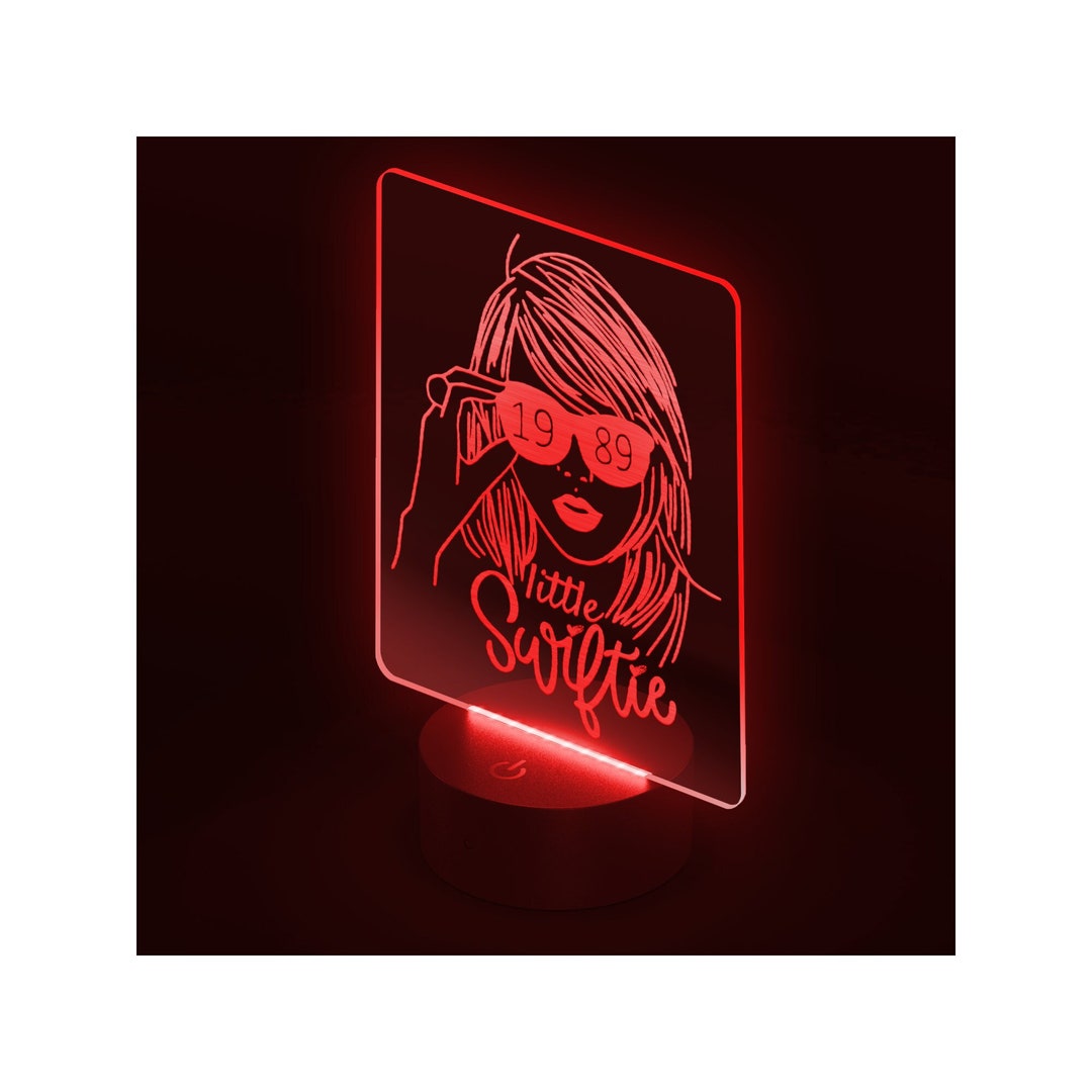 Taylor Swift Little Swiftie Sign, Personalized Taylor Swift Night Light ...