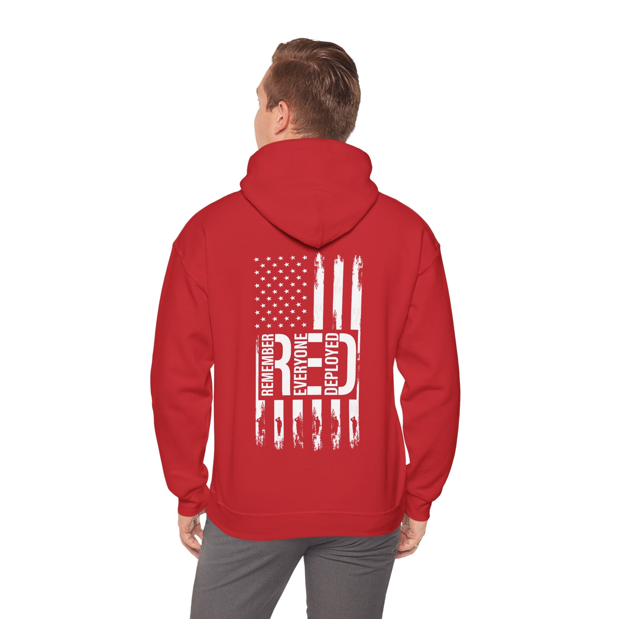 On Friday We Wear Red Hoodie, We Wear Red Remember Everyone Deployed ...