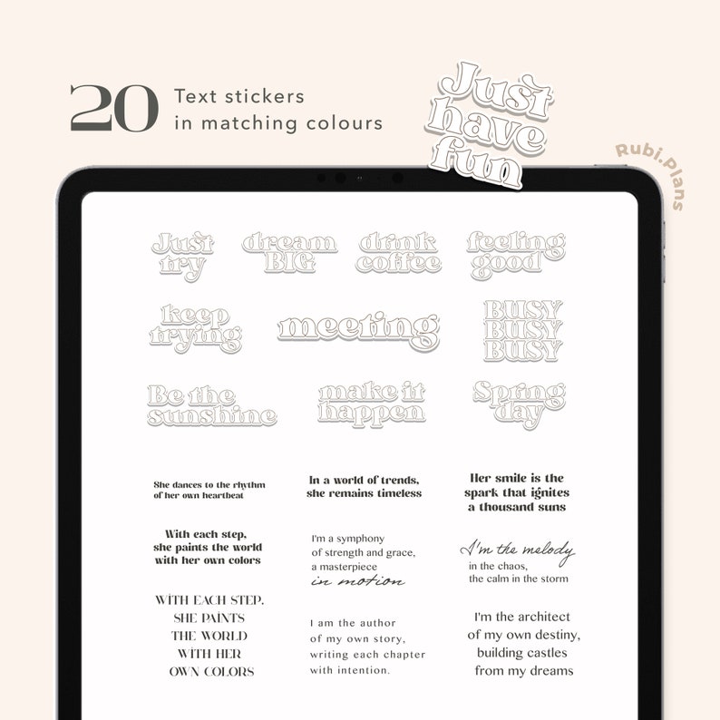Spring Vibes Digital Sticker Pack PNG | 80 Goodnotes Stickers (digital ...