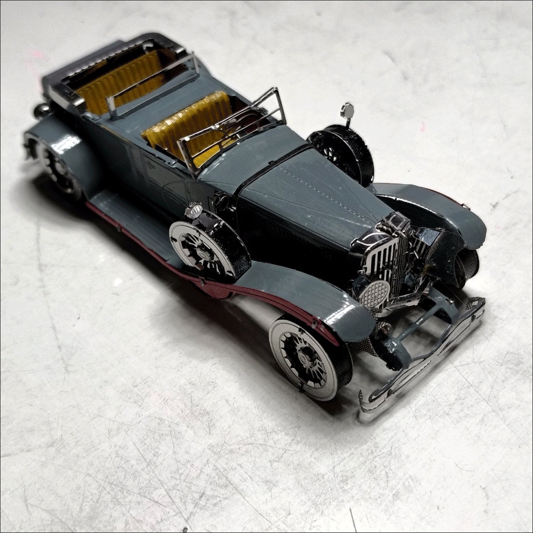 Metal Wrought Iron DIY Car Assembly Model 3D Stereoscopic Puzzle ...