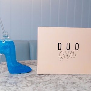 DUO Stiletto Glass Cocktail High Heel Shoe - Etsy UK