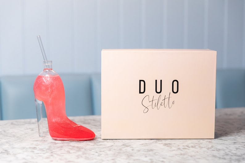 DUO Stiletto Glass Cocktail High Heel Shoe - Etsy UK