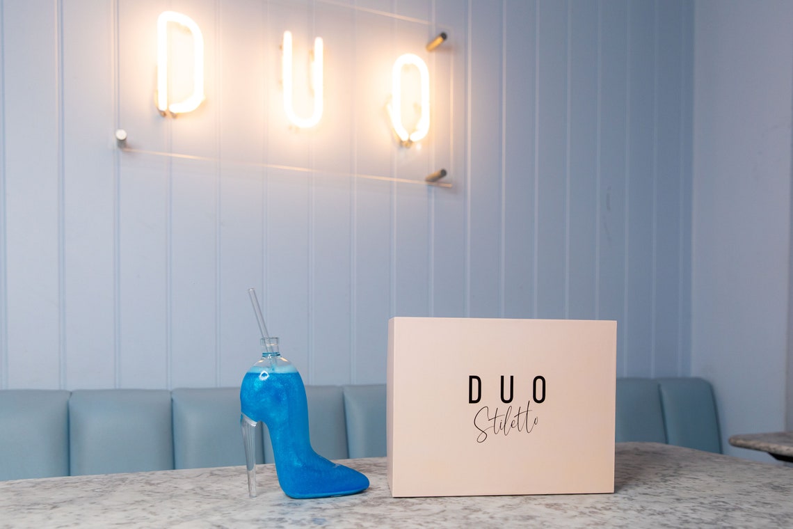 DUO Stiletto Glass Cocktail High Heel Shoe - Etsy UK