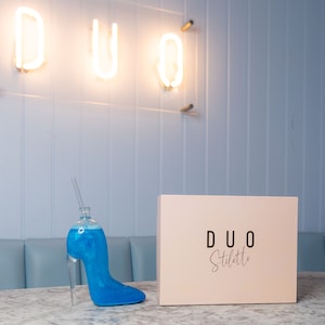 DUO Stiletto Glass Cocktail High Heel Shoe - Etsy UK
