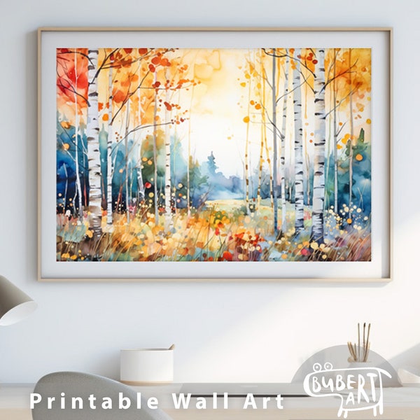 Birch Forest - Etsy