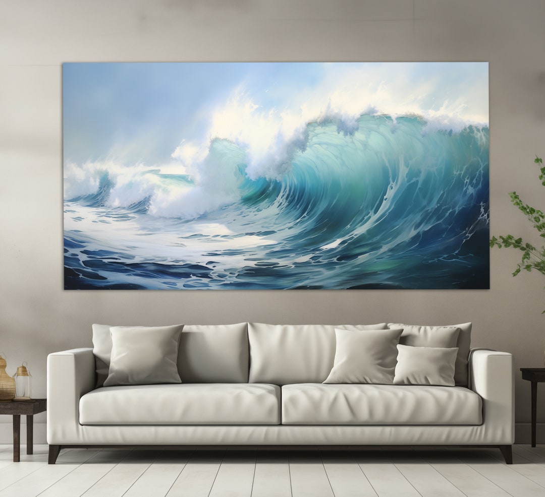 Ocean Wave Canvas Print, Ocean Wall Art, Ocean Wall Decor, Ocean ...