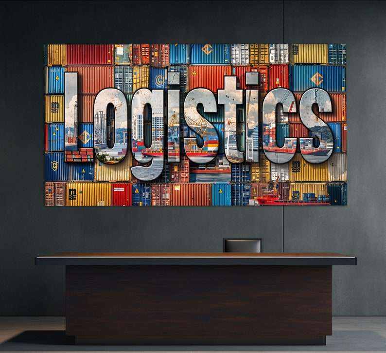 Logistics Wall Art, Logistics Office Wall Decor, Logistician Gift ...