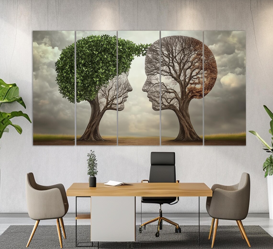 Abstract Psychology Wall Art, Psychology Canvas Print, Psychologist ...