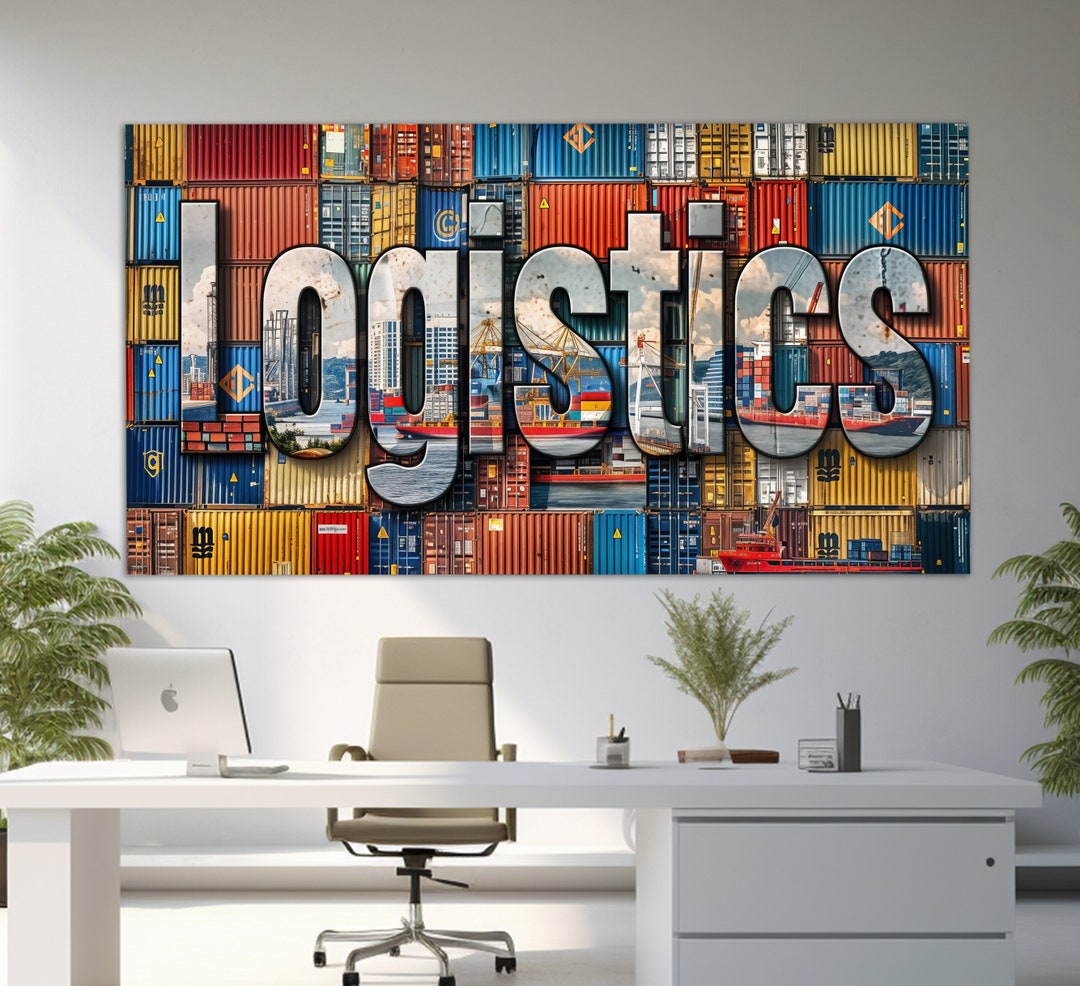 Logistics Wall Art, Logistics Office Wall Decor, Logistician Gift ...