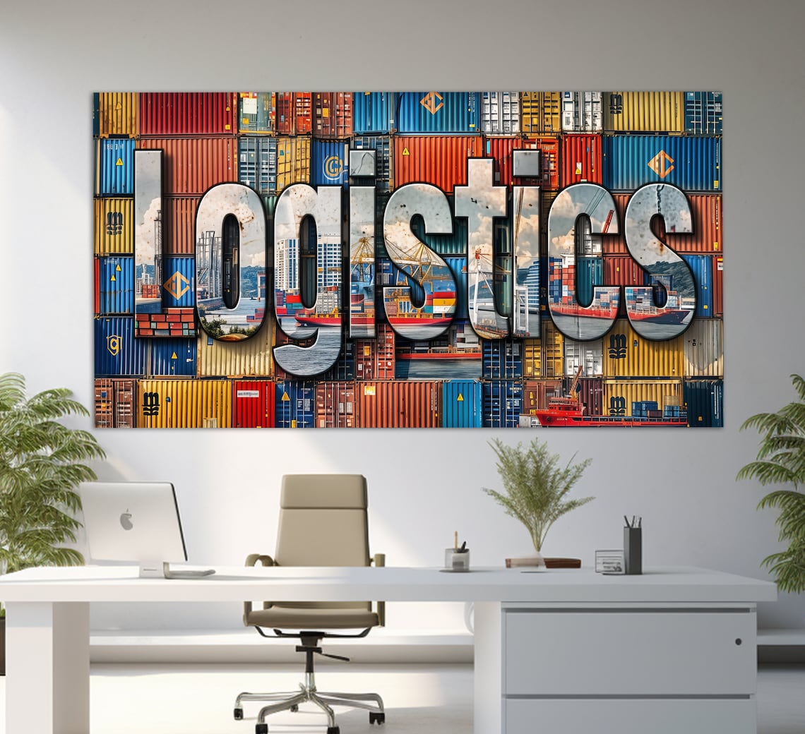 Logistics Wall Art, Logistics Office Wall Decor, Logistician Gift ...