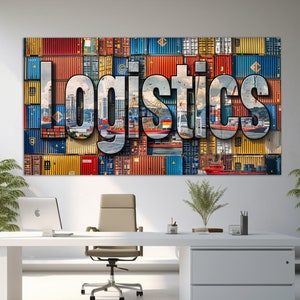 Logistics Wall Art, Logistics Office Wall Decor, Logistician Gift ...