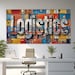 Logistics Wall Art, Logistics Office Wall Decor, Logistician Gift ...