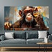 Monkey With Cocktail, Abstract Bar Canvas Print, Funny Cocktail Bar ...