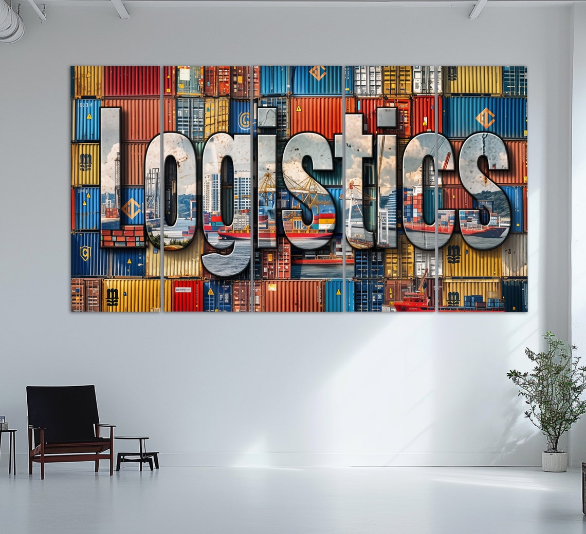 Logistics Wall Art, Logistics Office Wall Decor, Logistician Gift ...