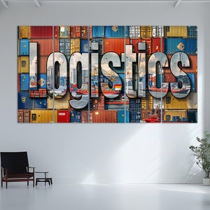Logistics Wall Art, Logistics Office Wall Decor, Logistician Gift ...