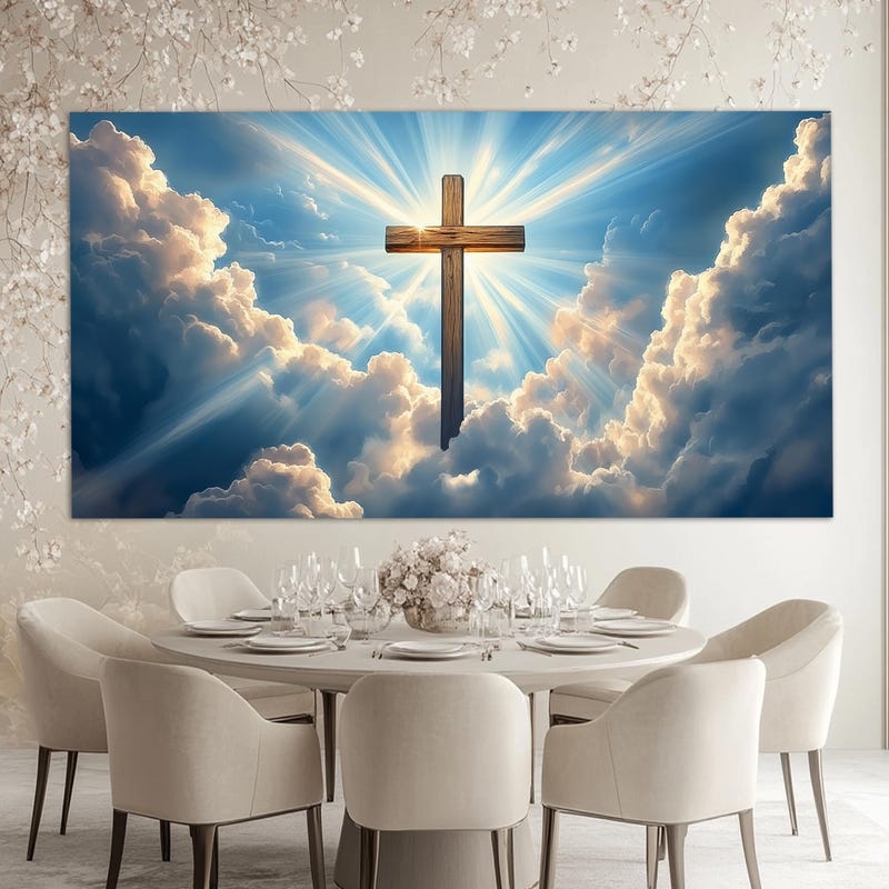 Cross Canvas - Etsy