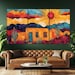 Boho Style Santa Fe Desert Seal Canvas Print, Southwest New Mexico Wall ...