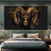 Ram Canvas Print in an Oil Painting Style, Arias Sign Poster, Arias ...