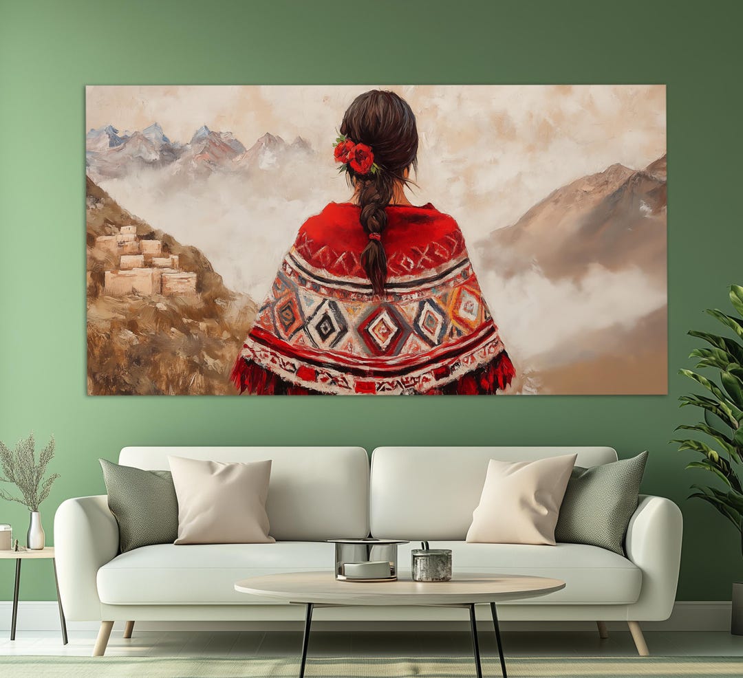 Mysterious Peruvian Woman Canvas Print, Peru Wall Art, Peru Canvas ...