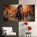 Wild West Rider Canvas Print in a Vintage Oil Painting Style, Western ...