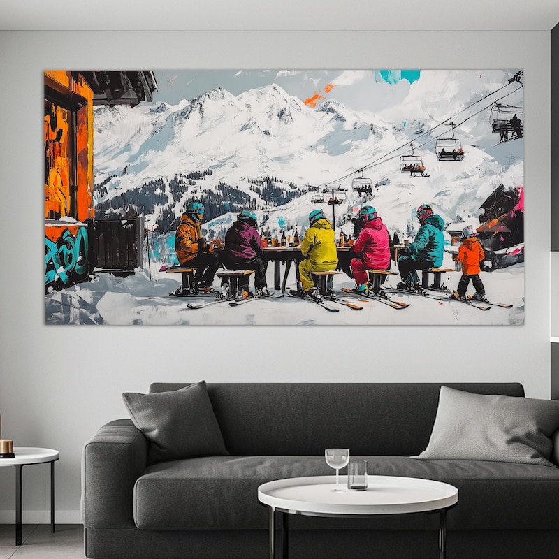 Graffiti Ski Art - Etsy