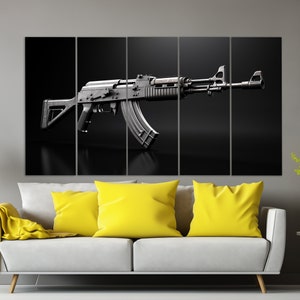 Kalashnikov Rifle Canvas Print, Kalashnikov Wall Art, Kalashnikov Print ...