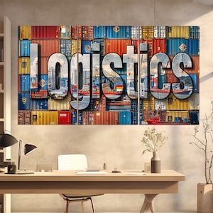 Logistics Wall Art, Logistics Office Wall Decor, Logistician Gift ...