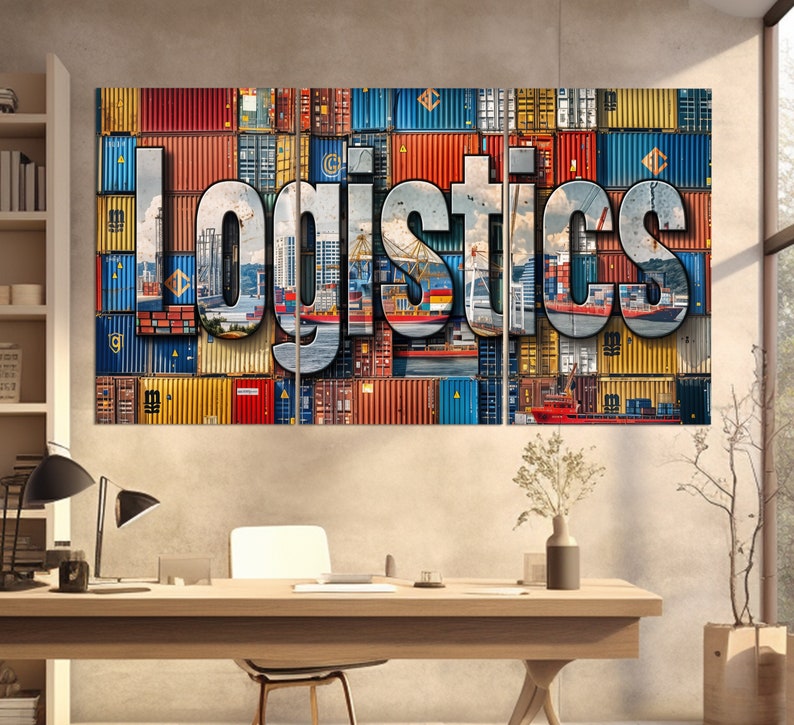 Logistics Wall Art, Logistics Office Wall Decor, Logistician Gift ...