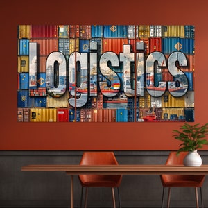 Logistics Wall Art, Logistics Office Wall Decor, Logistician Gift ...