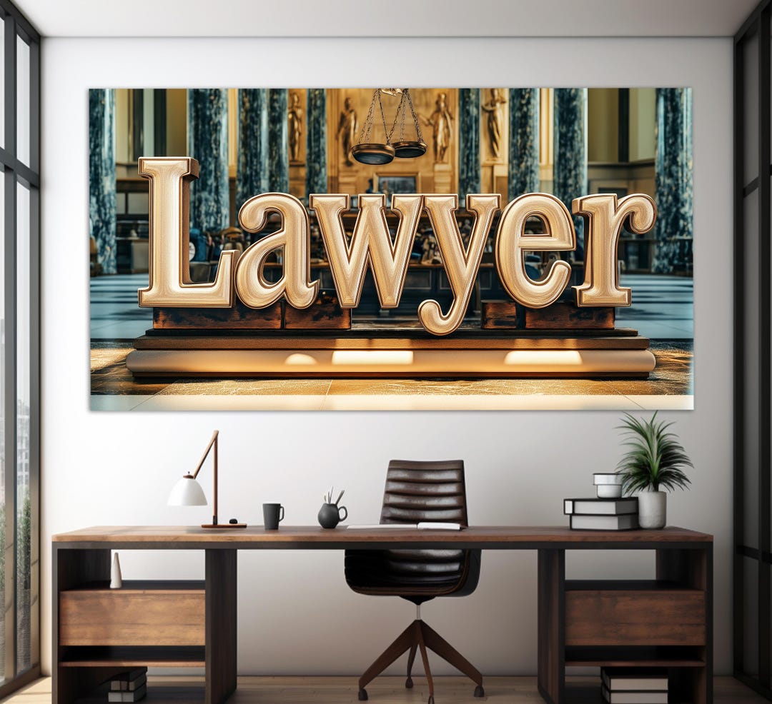 Lawyer Wall Art, Lawyer Sign Canvas Print, Lawyer Office Wall Decor ...