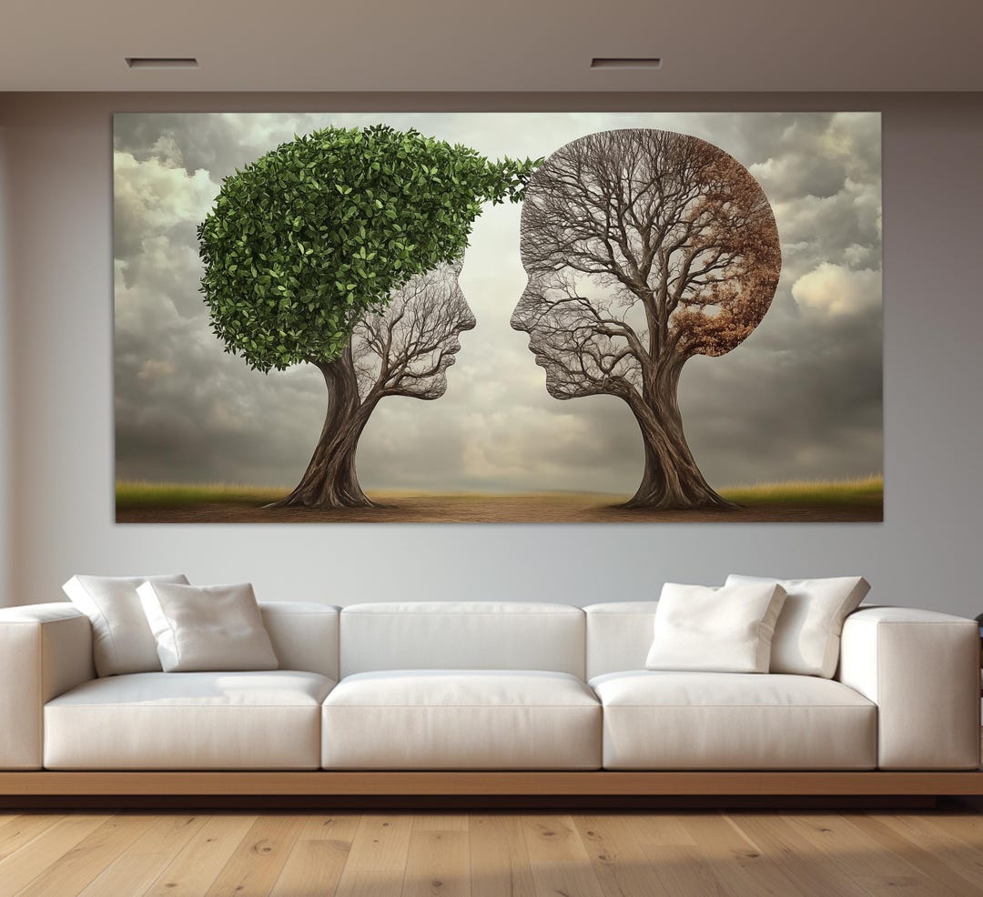 Abstract Psychology Wall Art, Psychology Canvas Print, Psychologist ...